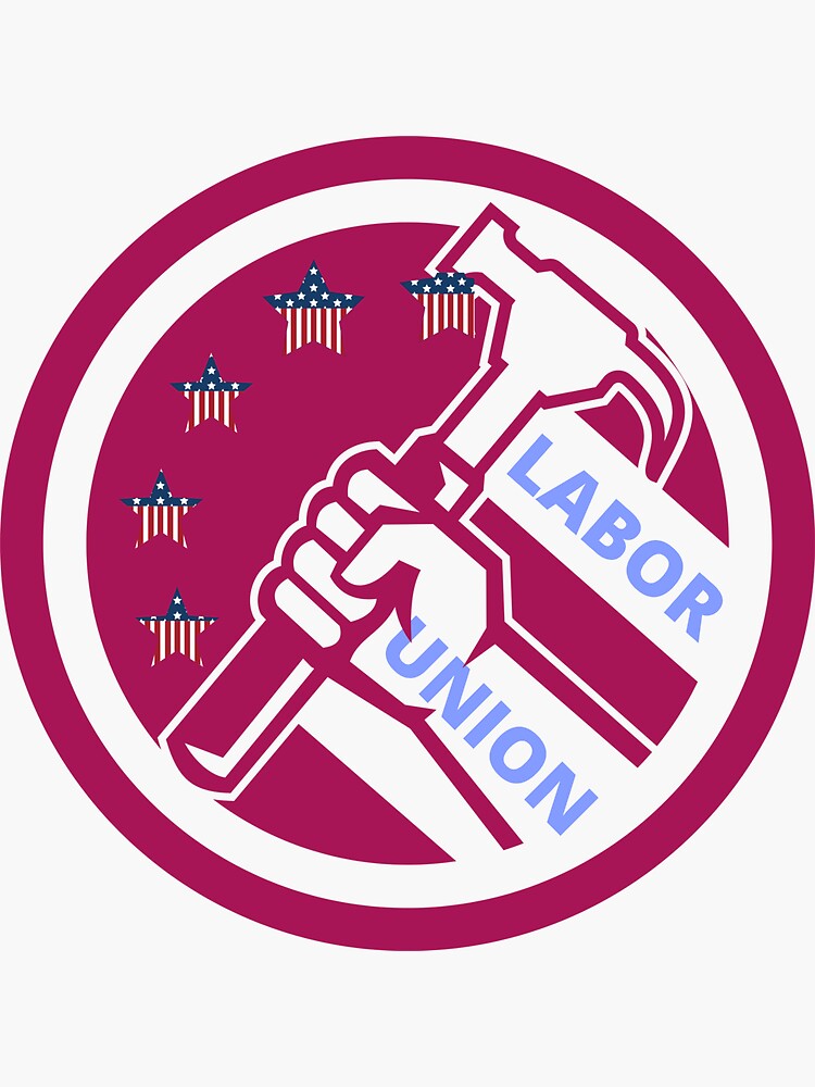 "Labor union" Sticker for Sale by Dzzoni | Redbubble