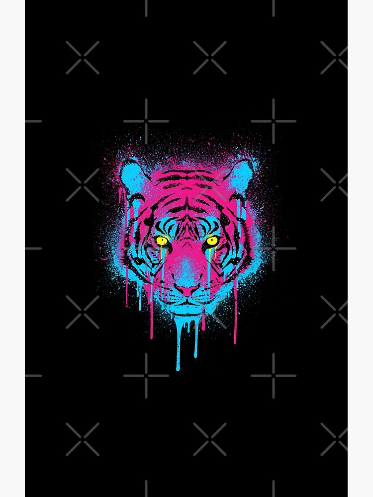 "CMYK Tiger Graffiti" Poster for Sale by RevolutionGFX | Redbubble