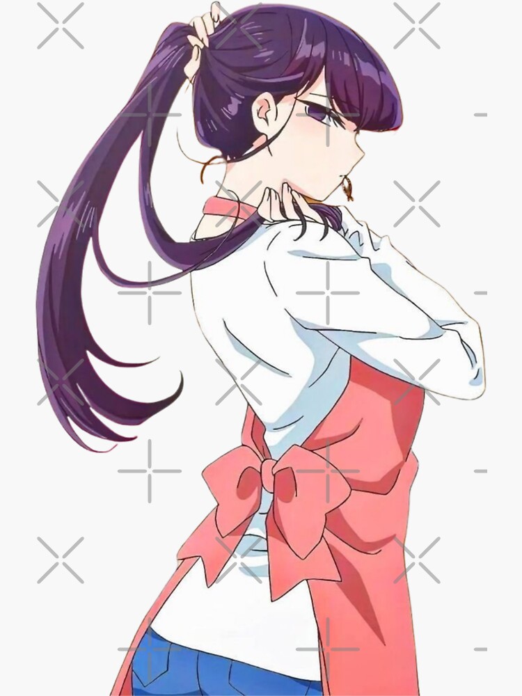 "Komi san waifu" Sticker for Sale by darkerart | Redbubble