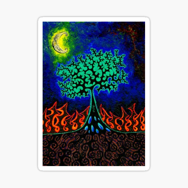 "uranium tree " Sticker by eSaturn | Redbubble