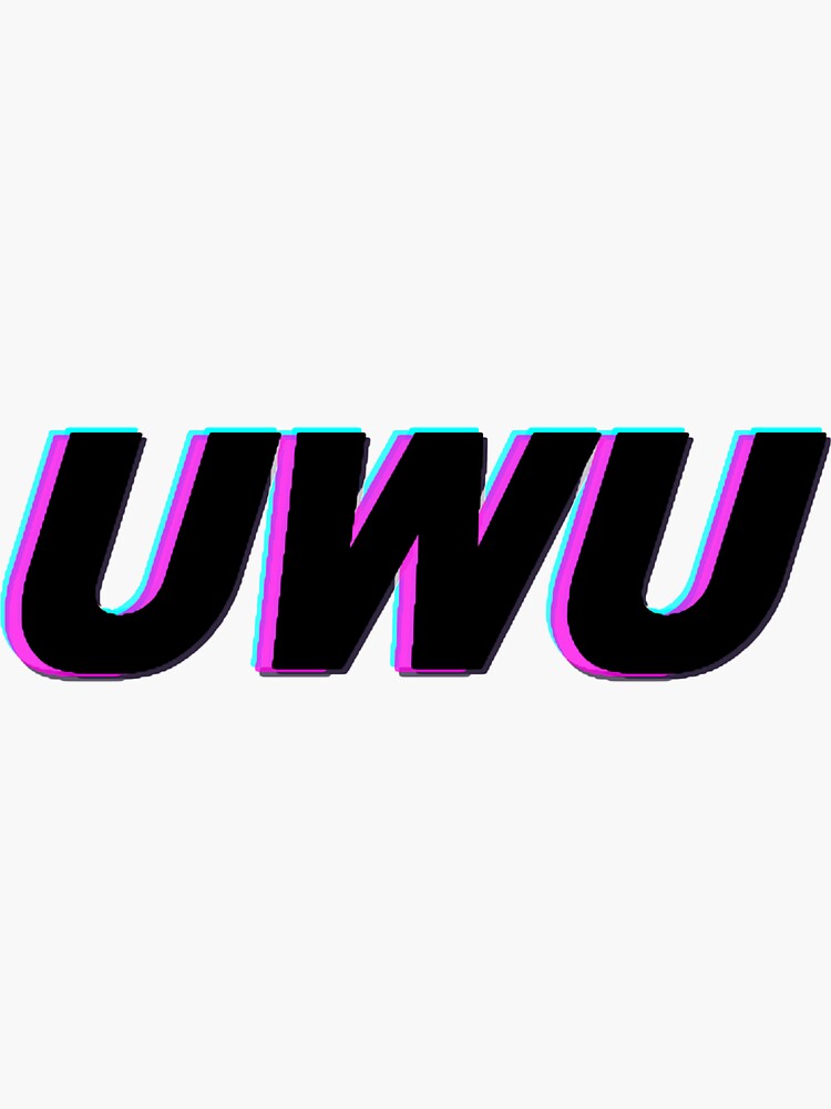 Sticker « Néon UWU », par ivoryrasmus | Redbubble