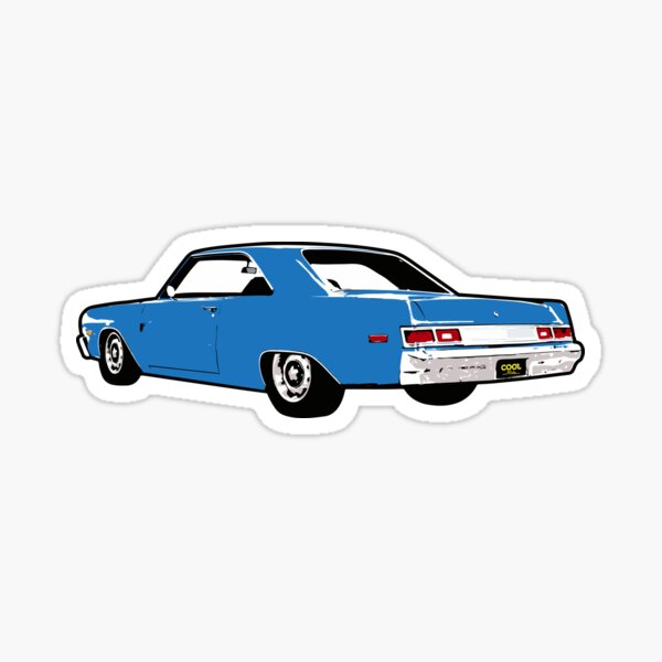 "Blue 70s DD" Sticker for Sale by CoolRide | Redbubble