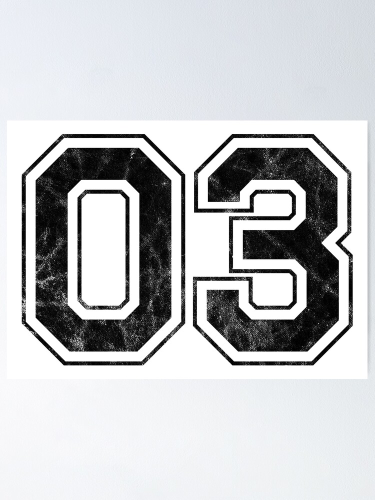 "Number 03" Poster for Sale by PaulSDesign | Redbubble