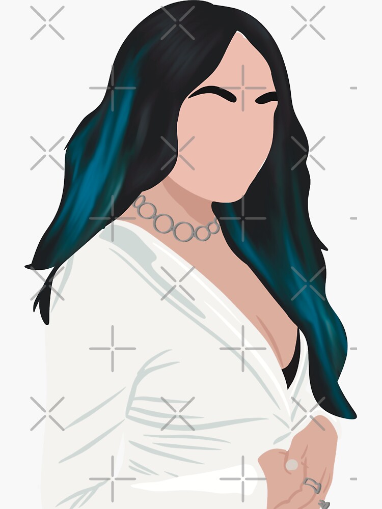 "Janel #1" Sticker for Sale by Rosadarose | Redbubble