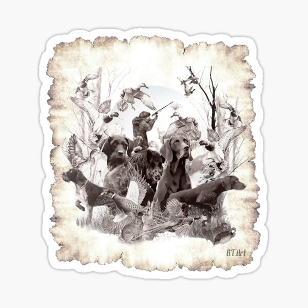 "Hunter, hunting dogs, hunting season " Sticker for Sale by ...