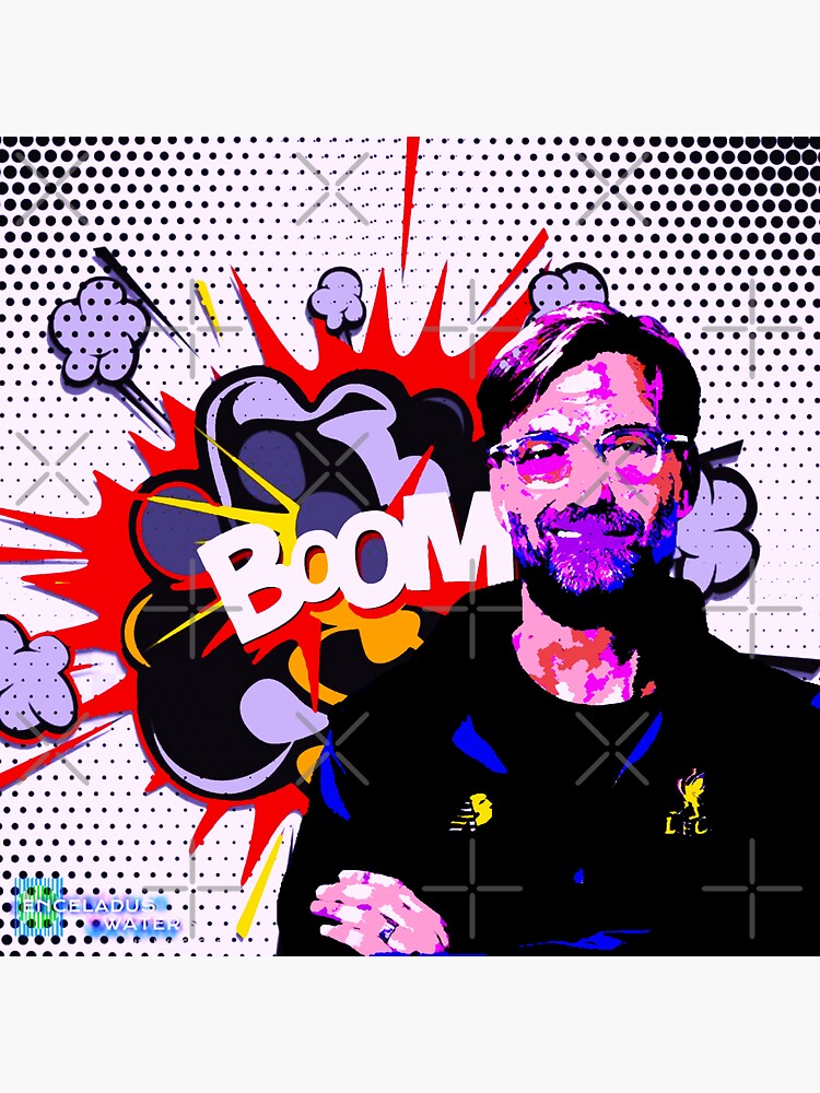 "Pop art Boom Klopp" Sticker by EnceladusWaters | Redbubble