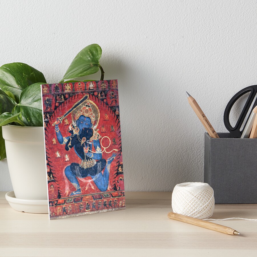 "Acala with Consort Vishvavajri HD Recolor" Art Board Print by ...