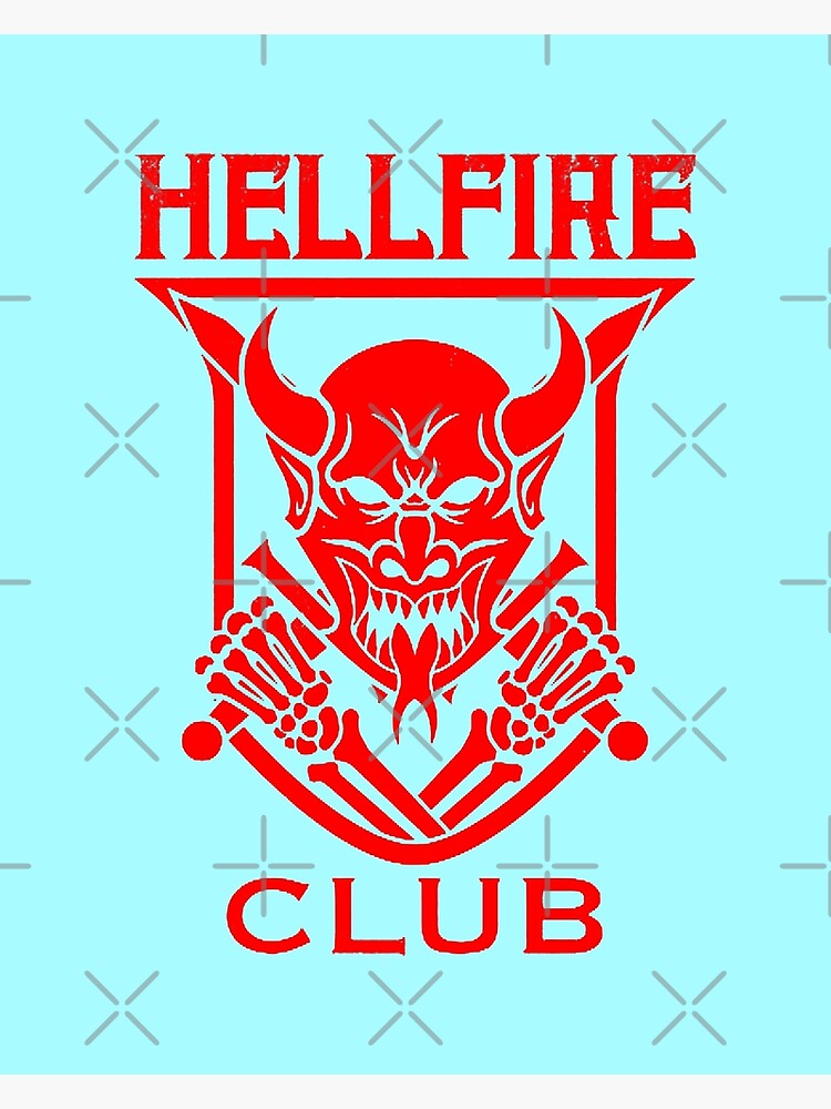 "Hellfire Club style, Stranger Things." Poster for Sale by fifiishop ...