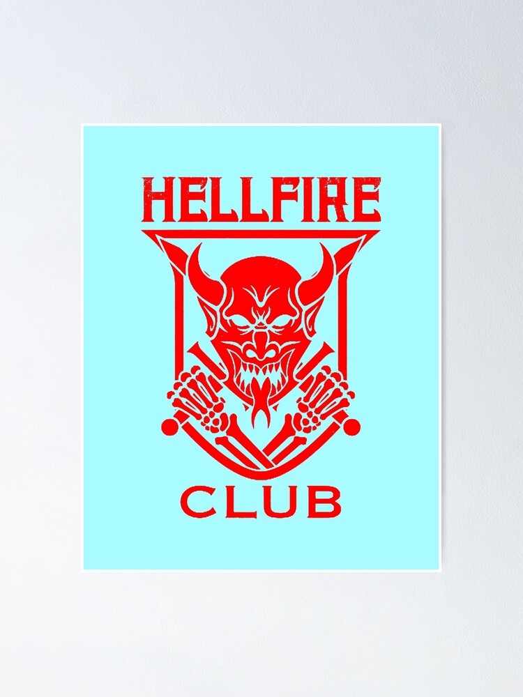 "Hellfire Club style, Stranger Things." Poster for Sale by fifiishop ...