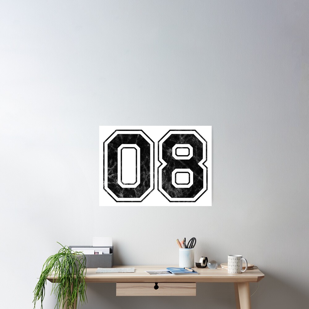 "Number 08" Poster for Sale by PaulSDesign | Redbubble