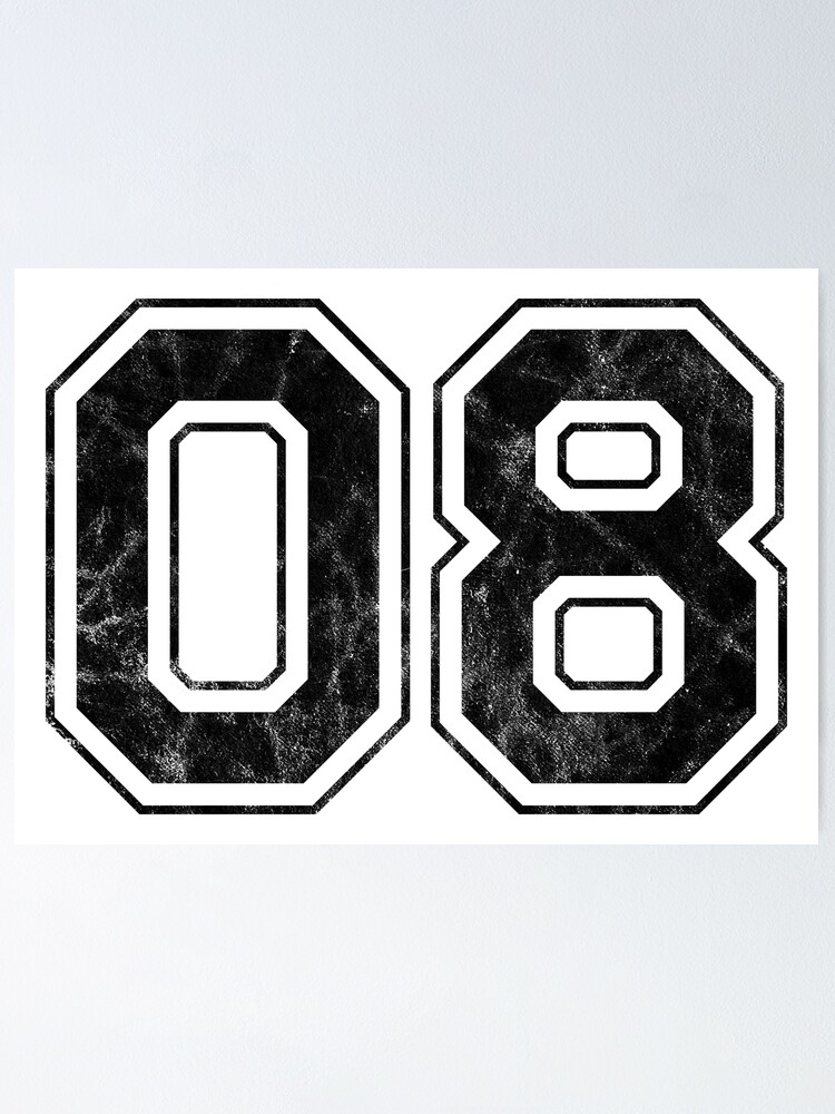 "Number 08" Poster for Sale by PaulSDesign | Redbubble