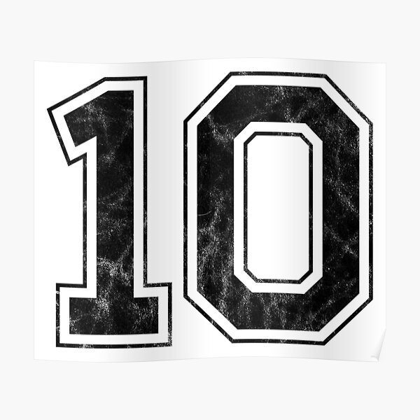 "Number 10" Poster for Sale by PaulSDesign | Redbubble