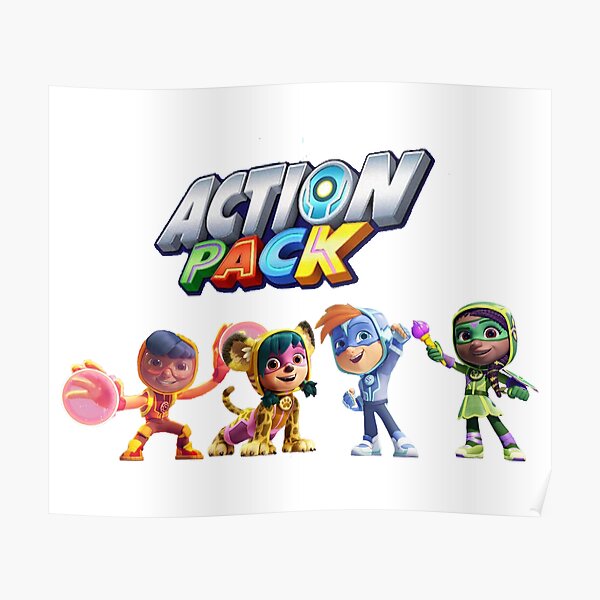 "Action Pack" Poster for Sale by Fashion-Ciiity | Redbubble