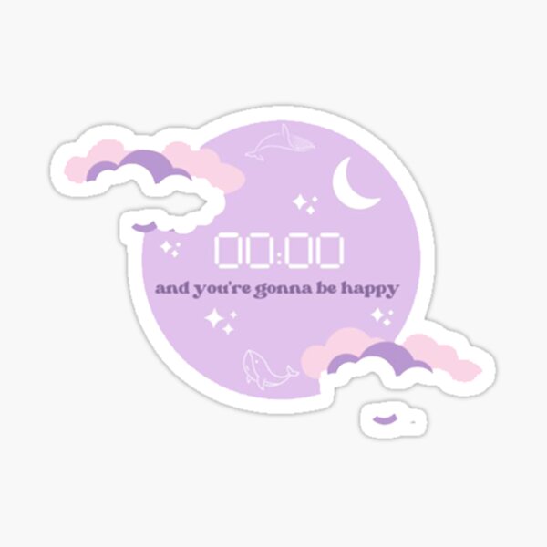 "zero o clock 00 00" Sticker for Sale by KFriendShop | Redbubble