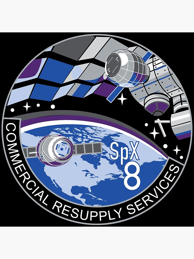 "NASA/SpaceX Commercial Resupply Services CRS-8 (SpX-8) Mission Patch ...