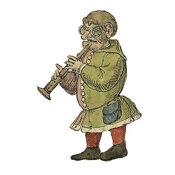 "Medieval #27 - The Piper" Sticker for Sale by libraryworm | Redbubble