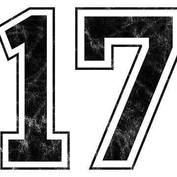 "Number 17" Sticker for Sale by PaulSDesign | Redbubble