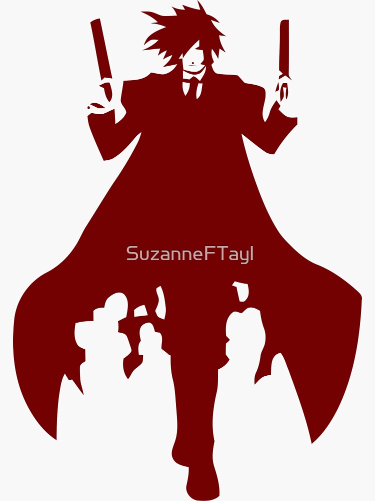 "Alucard(Hellsing)" Sticker for Sale by SuzanneFTayl | Redbubble