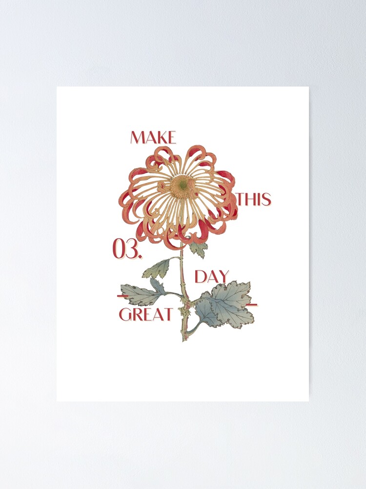 "DSCVR 01 "MAKE THIS DAY GREAT" Design" Poster for Sale by TheRizon ...