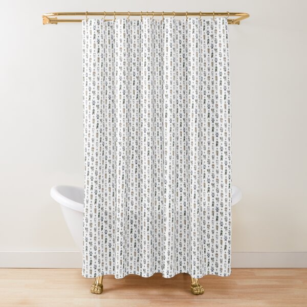 Mini Captain And Commanders Shower Curtain Designed & Sold By Chuck Taylor