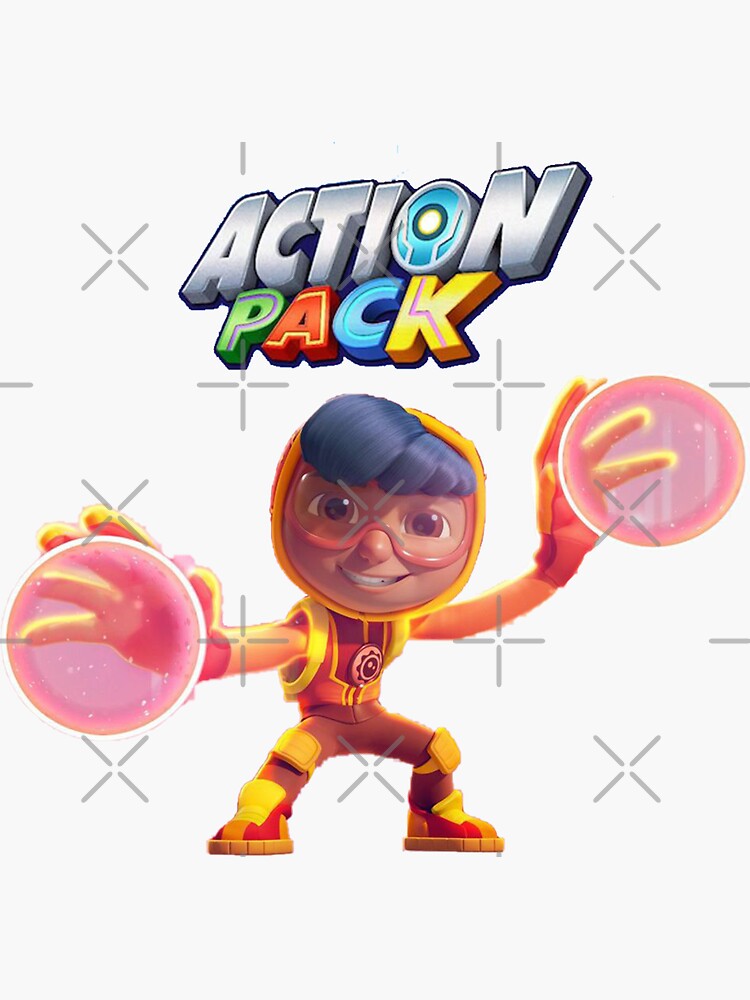 "Action Pack - Clay’s " Sticker by Fashion-Ciiity | Redbubble
