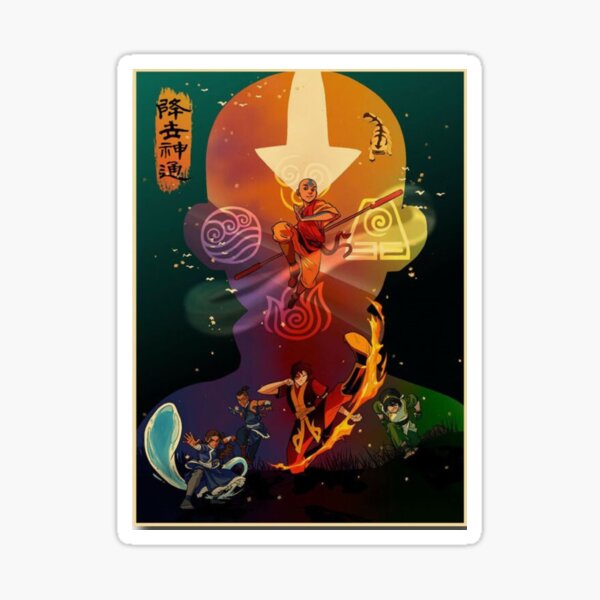 "avatar the last airbender" Sticker for Sale by nanystarart | Redbubble