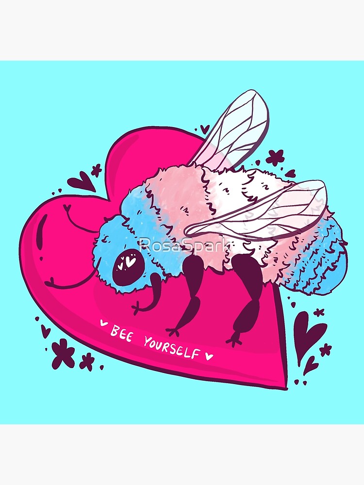 "Bee Yourself" Poster for Sale by RosaSpark | Redbubble