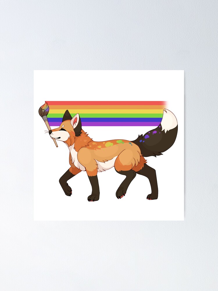 "Pride Fox" Poster for Sale by SunkenAnchor | Redbubble