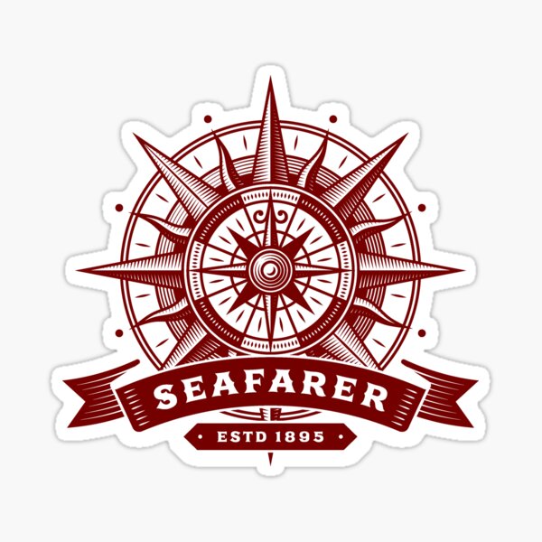 "Seafarer a sailor themed design" Sticker for Sale by estudiodurer ...