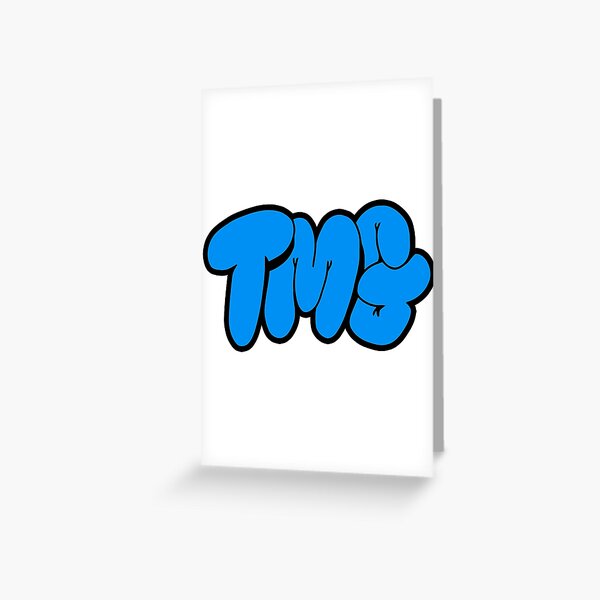 "Tiny Meat Gang Merch Blue TMG Logo" Greeting Card by SamibShop | Redbubble