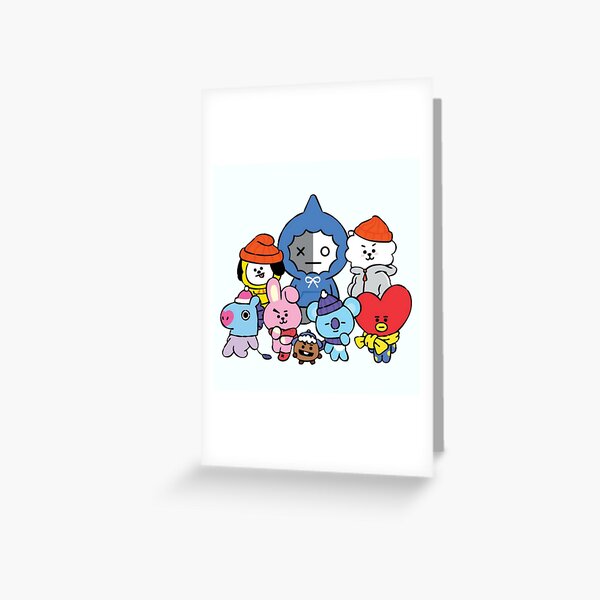 "BT21 cute babies swag team" Greeting Card for Sale by JeonDaisy ...