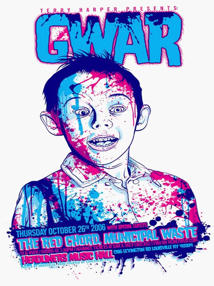 "gwar band" Sticker for Sale by kfidigj | Redbubble