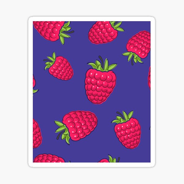 "Raspberry Design " Sticker for Sale by created4Uonly | Redbubble
