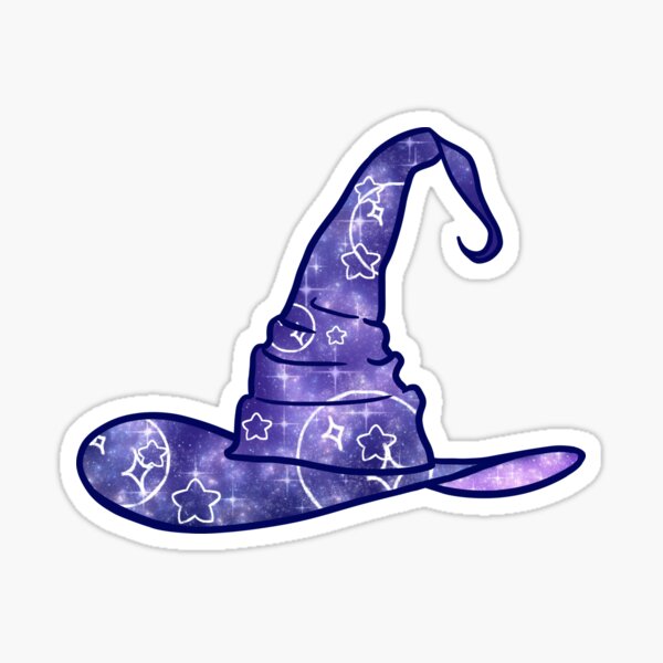"Cute Witch Hat" Sticker for Sale by BibiiOfficial | Redbubble