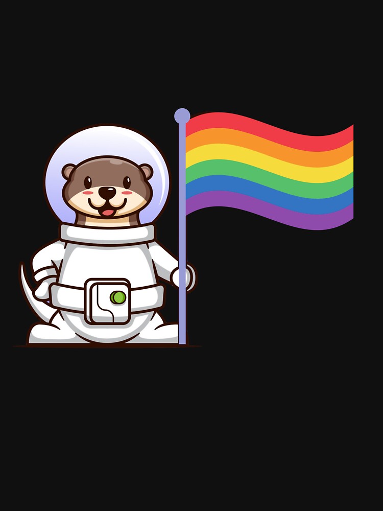 "Gay Pride Sea Otter Animal Rainbow Otter LGBT" T-shirt for Sale by ...