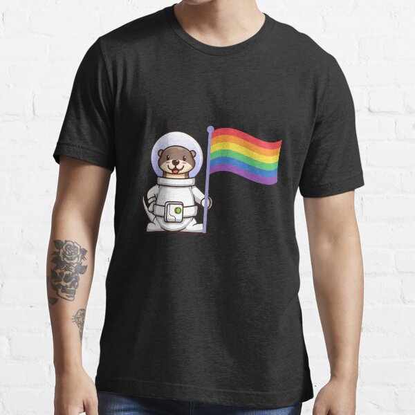 "Gay Pride Sea Otter Animal Rainbow Otter LGBT" T-shirt for Sale by ...