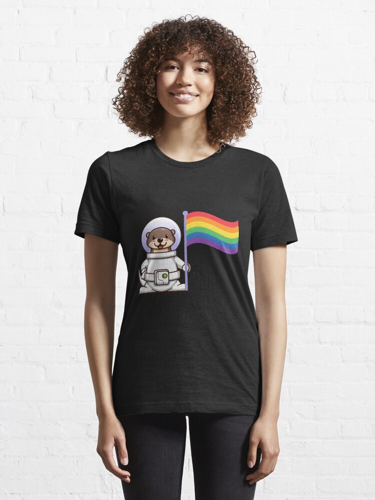 "Gay Pride Sea Otter Animal Rainbow Otter LGBT" T-shirt for Sale by ...