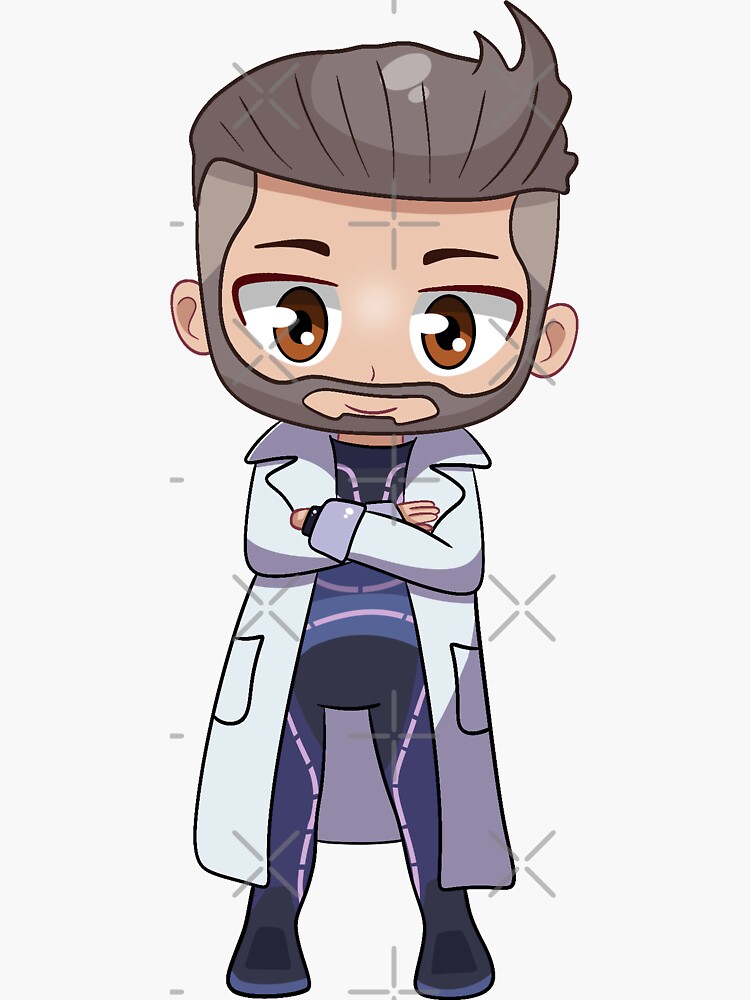 "Cute Professor Original Chibi Artwork" Sticker for Sale by ...