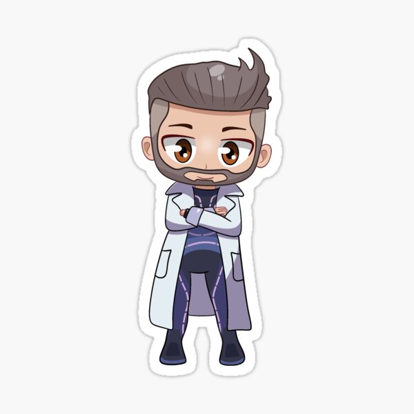 "Cute Professor Original Chibi Artwork" Sticker for Sale by ...