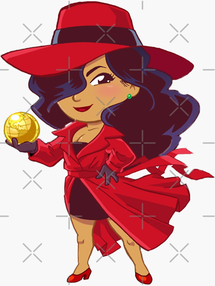 "Carmen Sandiego" Sticker for Sale by Fashion-Ciiity | Redbubble