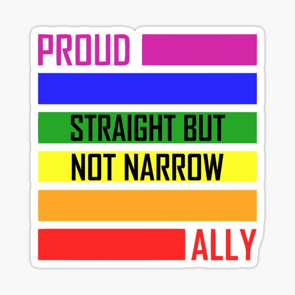 "Pride allyship" Sticker for Sale by ChrissyDesignSt | Redbubble