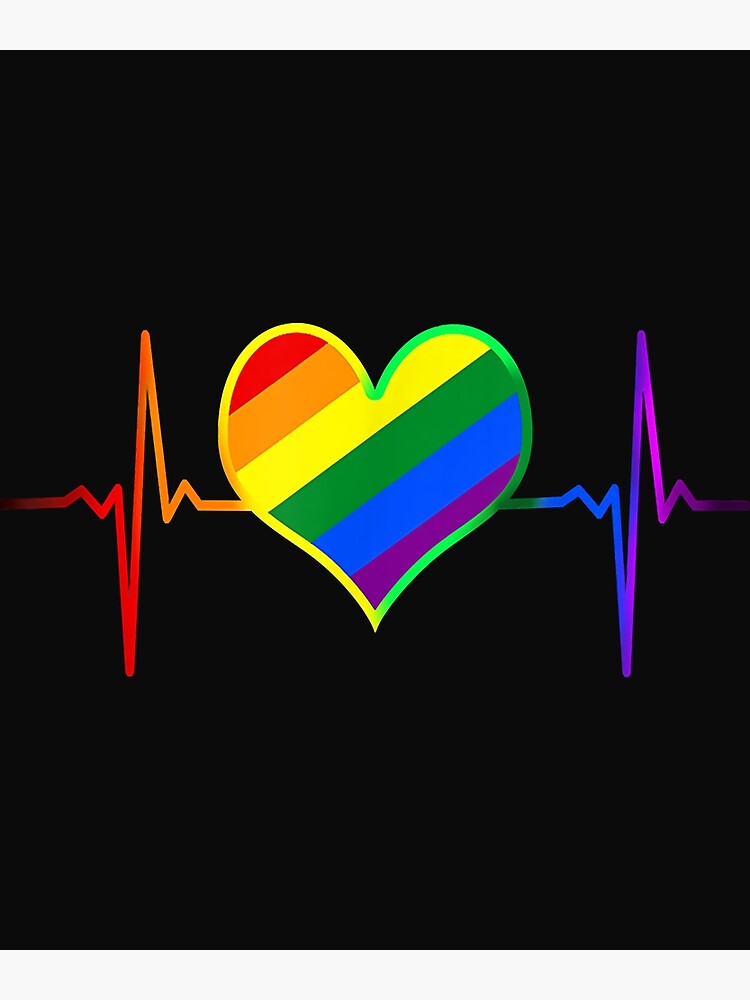 "Pride allyship Pride Heart Beat Pulse LGBTQ Community Pride Month ...