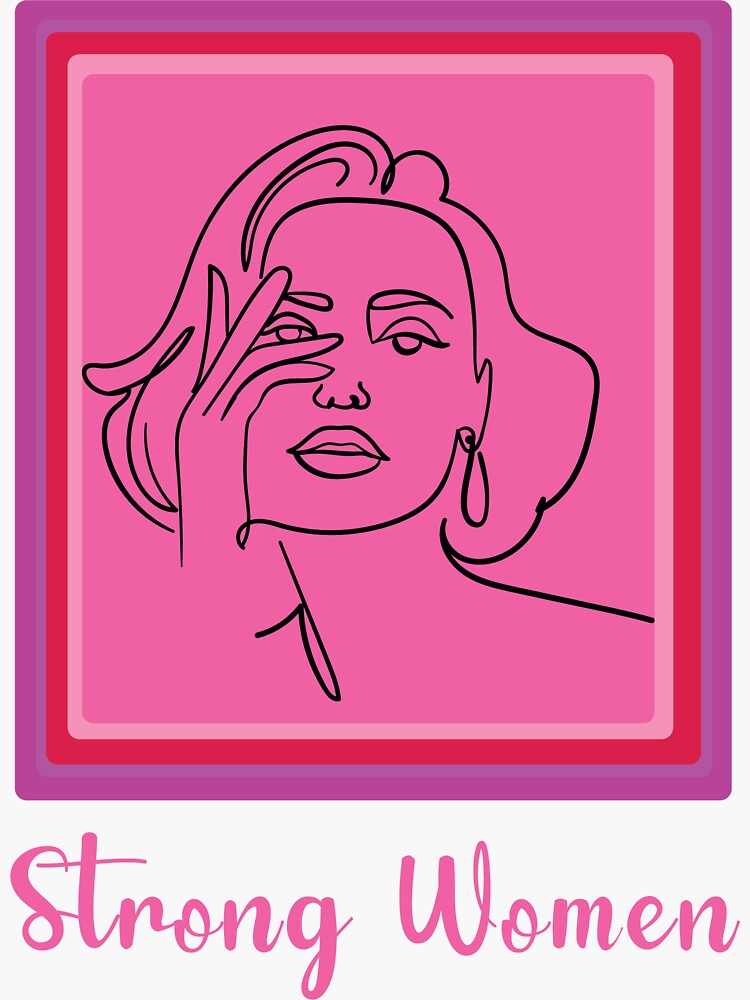 "Strong women " Sticker for Sale by DoniaqdStore | Redbubble