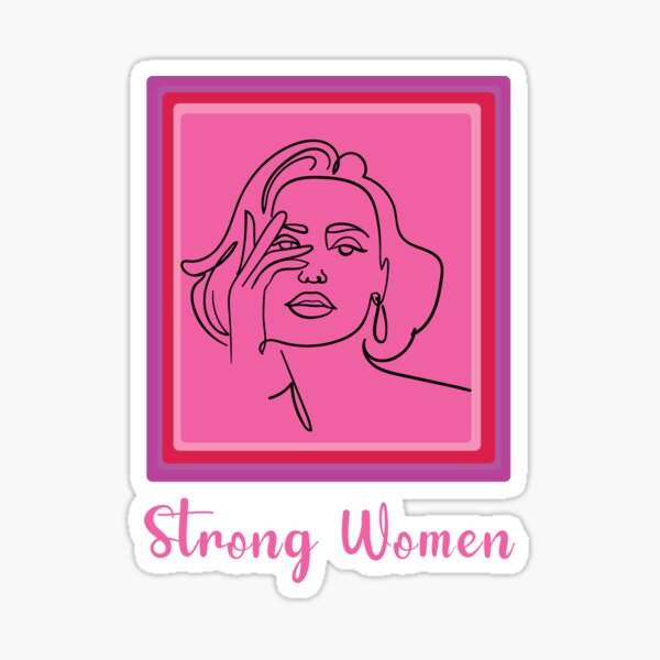 "Strong women " Sticker for Sale by DoniaqdStore | Redbubble