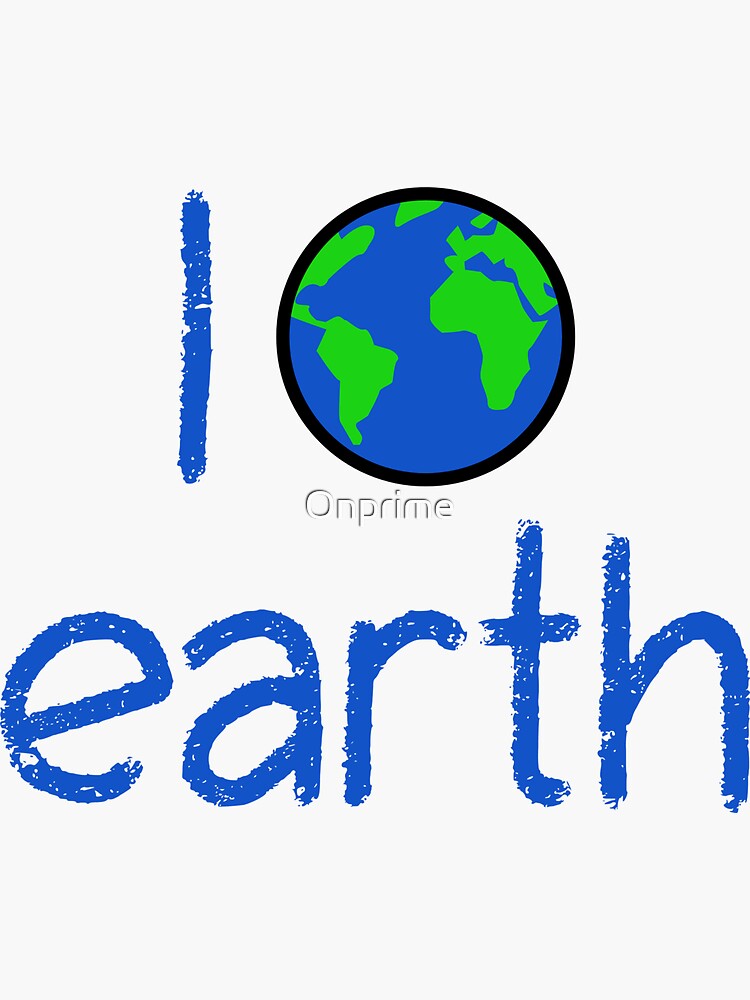 "Only One Earth Poster" Sticker for Sale by Onprime | Redbubble