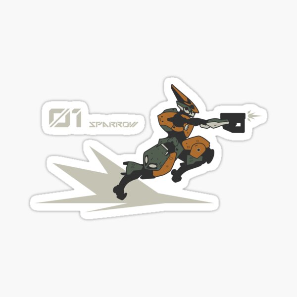"01 Vermilion Hope Sparrow Mech" Sticker for Sale by Spectralidax ...