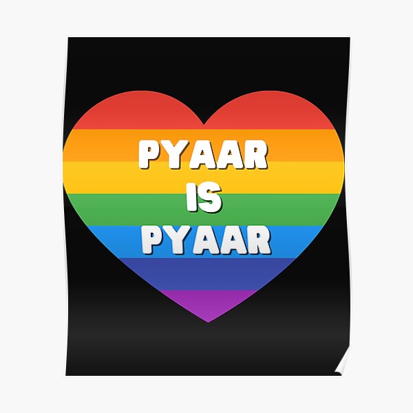 "Pyaar is Pyaar, allyship color" Poster for Sale by ChrissyDesignSt ...