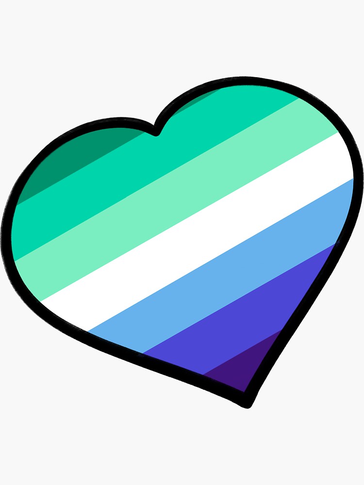 "MLM Gay Pride Flag Heart" Sticker for Sale by TheColorfulQ | Redbubble
