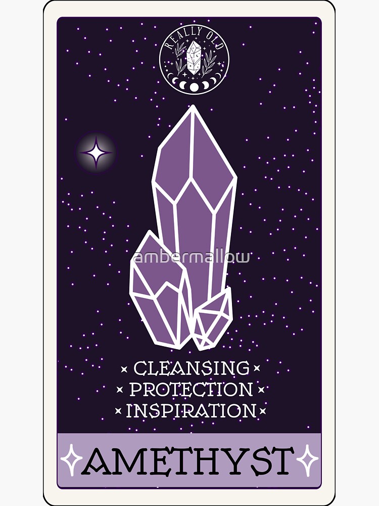 "Amethyst Tarot Card" Sticker for Sale by ambermallow | Redbubble