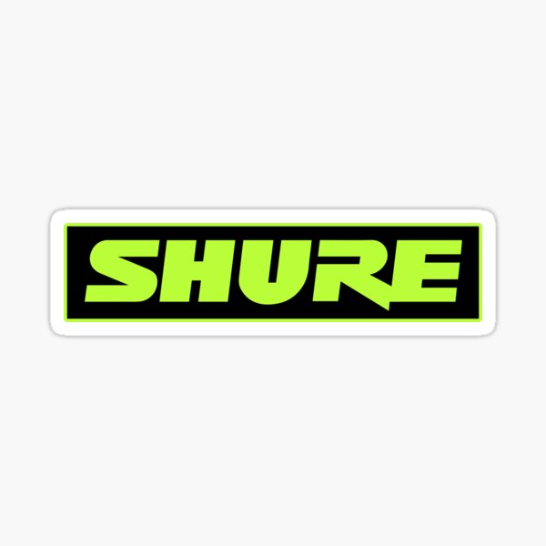 "Shure Microphones Merch" Sticker for Sale by Y2Kmart | Redbubble